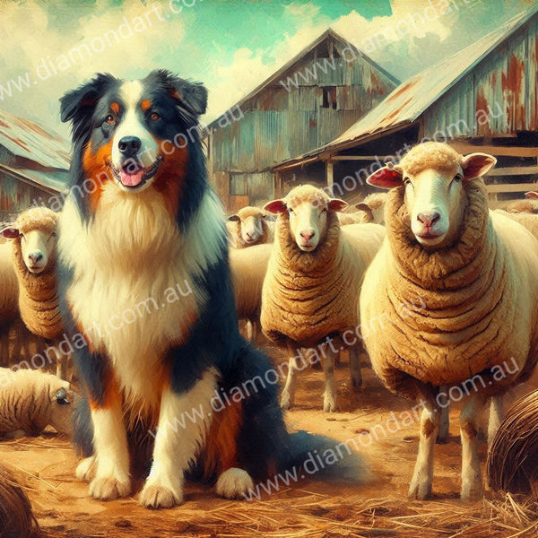 Sheep Dog Farm – Diamond Art Dezigns